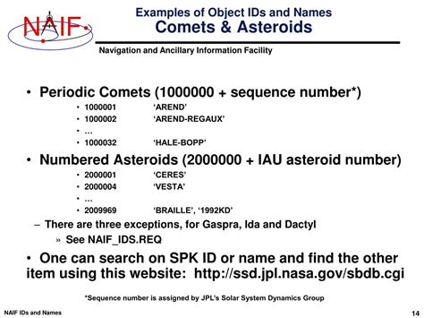 Ppt Ids And Names For Physical Objects And Reference Frames