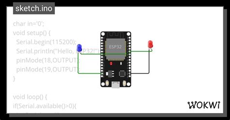 Serial Communication Wokwi Esp32 Stm32 Arduino Simulator