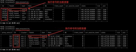 Oceanbase42 Obproxy客户端连接数和服务端连接数怎么看，observer连接数如何看 Oceanbase 技术问题 社区问答 Oceanbase社区 分布式数据库