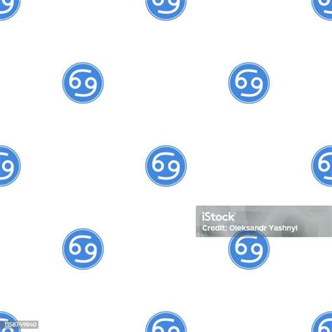 암 조디악 기호와 원활한 패턴 점성술 별자리 기호 조디악 기호입니다 물 요소 스티커 디자인 웹 포장지 직물 벽지에 대한 벡터 그림 개념에 대한 스톡 벡터 아트 및 기타