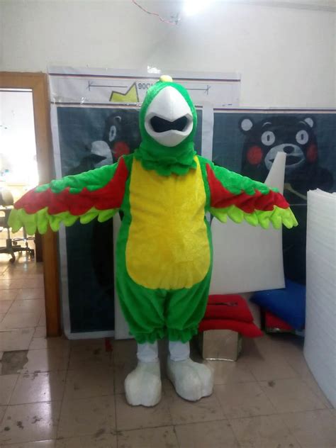 Deluxe Parrot Mascot Costume Realistic Design Adult Size High