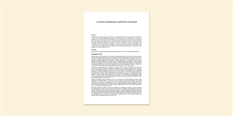 A Taxonomy Of Dependencies In Agile Software Development