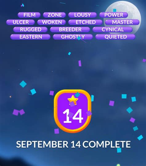 Word Stacks September 14 2023 Daily Puzzle Answers