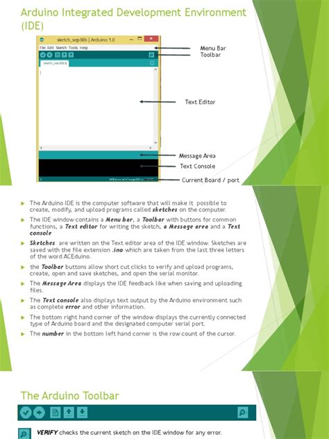 Arduino Integrated Development Environment Ide Menu Bar Toolbar