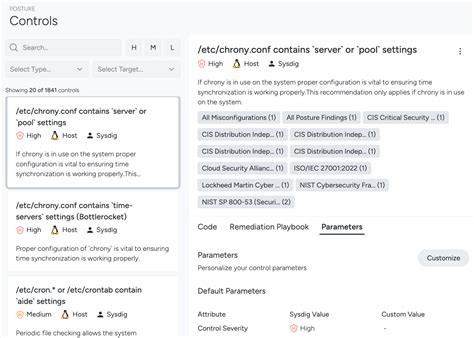 en docs sysdig secure policies posture policies posture controls