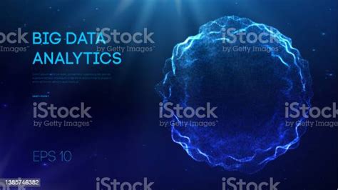 Big Data Analytics Vector Future Technology Concept Web Design Digital Data Visualization