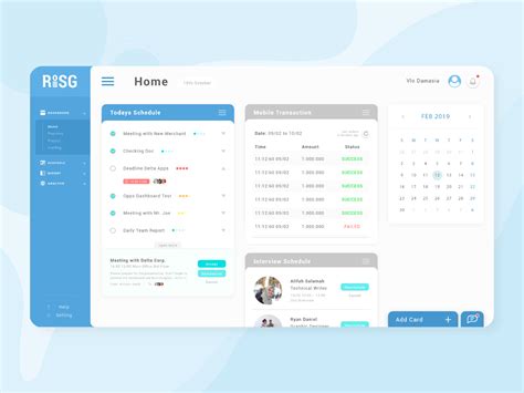 Blue Color Ui Design Booyparis