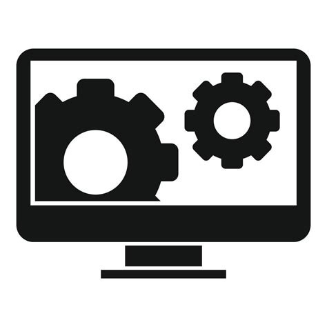 Computer Gear System Icon Simple Style 14528332 Vector Art At Vecteezy