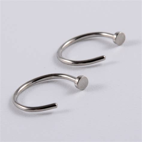 Badu Bg 1 бр Титаниеви дамски пръстени за устни Медицински пръстен за нос Фалшив пръстен за нос