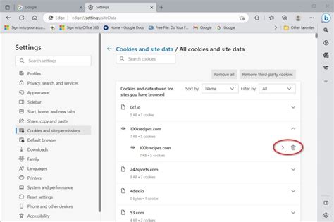 How To Remove Specific Cookies From Microsoft Edge