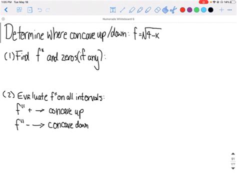 SOLVED Determine Where The Graph Of The Function Is Concave Upward And Where It Is Concave