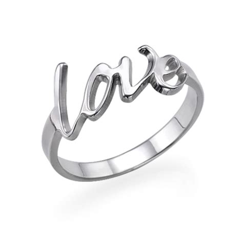 Sterling Silver Love Ring