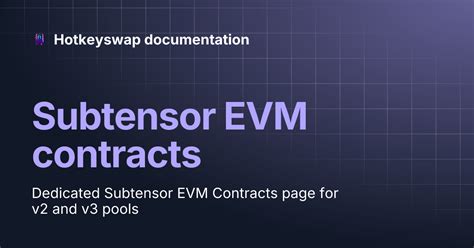 Subtensor Evm Contracts Hotkeyswap Documentation
