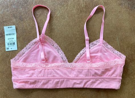 New Jenni Intimates Women Wide Lace Bralette Bra Pink Fun Small Ebay