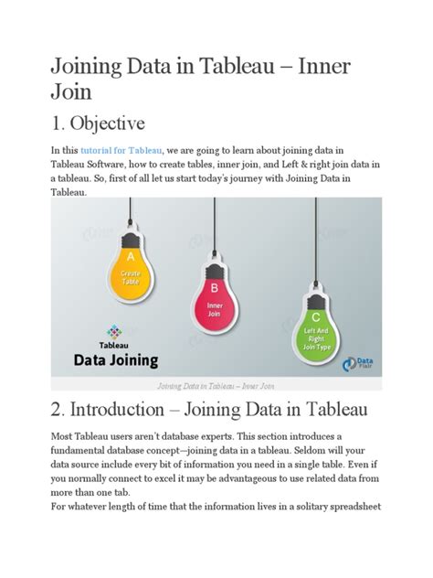 Joining Data In Tableau 29 Pdf Spreadsheet Databases