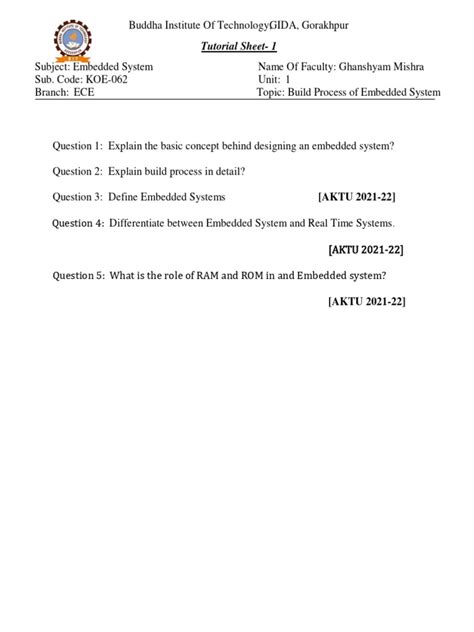 Tutorials Es 2 Pdf Embedded System Process Computing