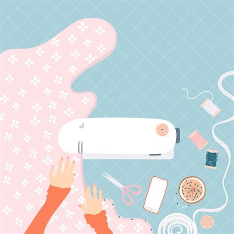 Woman Using Sewing Machine Aesthetic Premium Photo Rawpixel