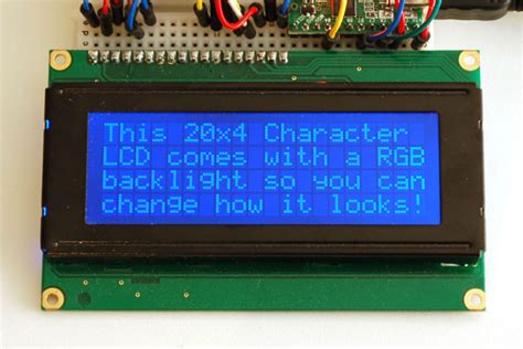 Rgb Lcd 20x4 Extras Backlight Negative Kiwi Electronics
