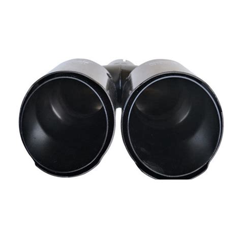 자동차 광택 같은 길이 유형 Y 형 이중 출구 탄소 섬유 배기 파이프 꼬리 목구멍 공기 입구 직경 63mm