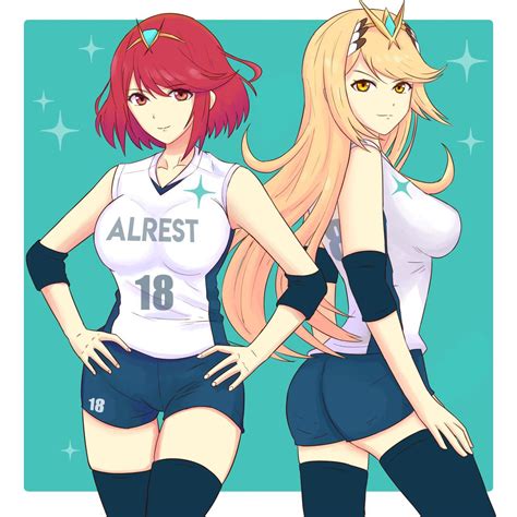 Sports Pyra Mythra By True Jek Art On Twitter Scrolller