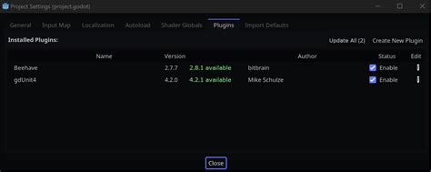 Implement Support For Updating Plugins Inside The Editor · Issue 8451 · Godotengine Godot