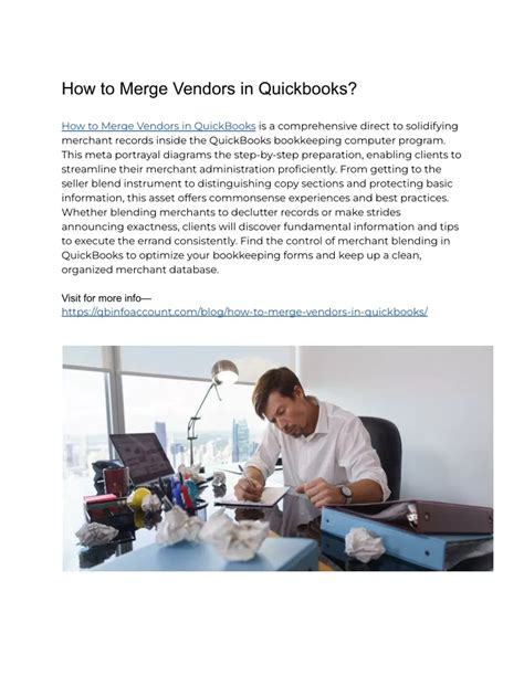 PPT How To Merge Vendors In Quickbooks 1 PowerPoint Presentation Free Download ID 13073738