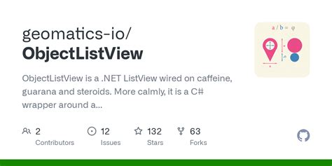 History For Getting Started · Geomatics Ioobjectlistview Wiki · Github