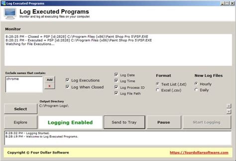 Log Executed Programs Download And Review