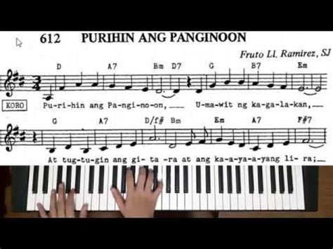 Purihin Ang Panginoon Piano Tutorial Melody Chords And Possible