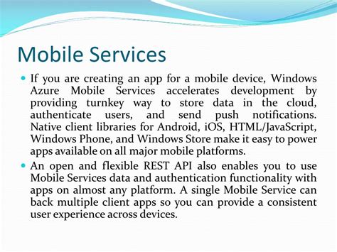 Ppt Windows Azure Powerpoint Presentation Free Download Id6322422