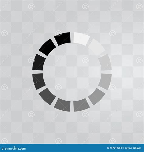 round loader icon vector circle button load sign symbol progress bar for upload or download