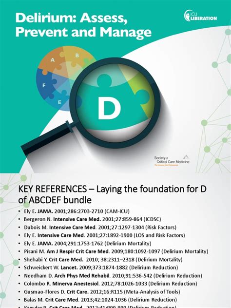 Icu Liberation Abcdef Delirium Bundle Implementation Assess Prevent Manage Pdf Pdf Intensive