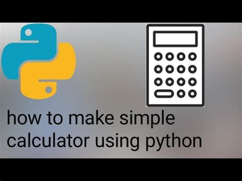Make Simple Calculator Using Python YouTube