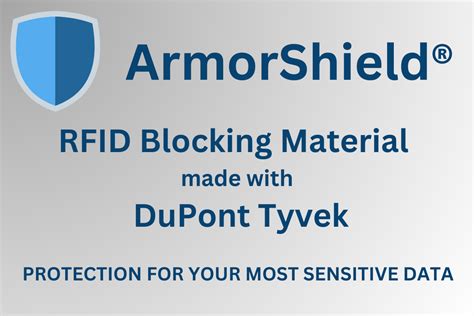 Armorshield® Rfid Blocking Material Made With Tyvek