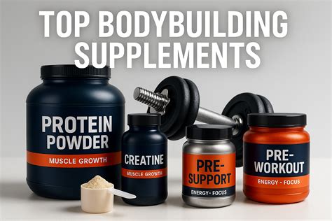 Top Bodybuilding Supplements Recommended For Optimal Muscle Growth
