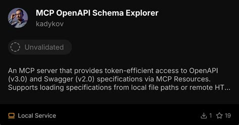 MCP OpenAPI Schema Explorer MCP Se LobeHub MCP OpenAPI Schema Explorer MCP Se LobeHub
