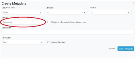 create custom metadata fields kivo