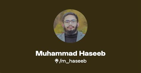 Muhammad Haseeb Instagram Facebook Linktree