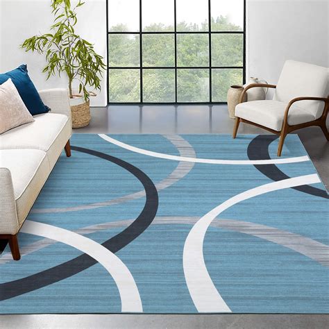 Garvee 5x7 Modern Geometric Area Rug For Living Room Machine Washable