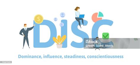 디스크 지배 영향 마 양심 키워드 편지 그리고 아이콘 개념입니다 평면 벡터 일러스트입니다 흰색 배경에 고립 디스크에 대한 스톡 벡터 아트 및 기타 이미지 Istock