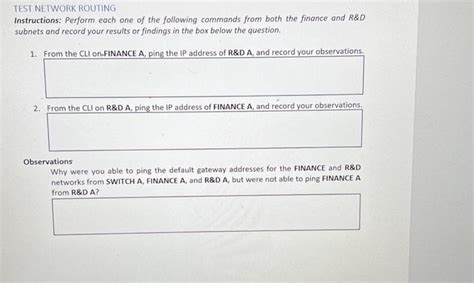 Solved Instructions Using Cisco Packet Tracer And The Chegg