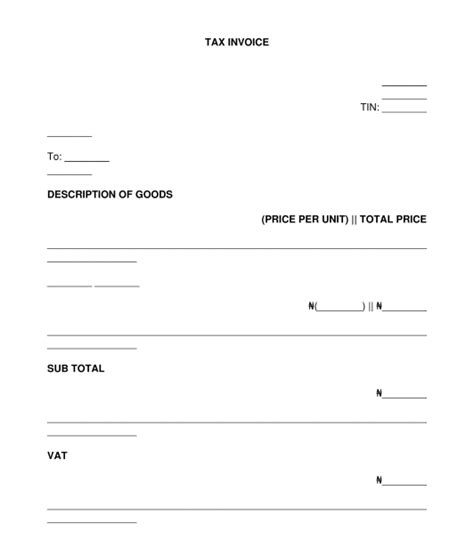 Invoice FREE Sample Template Online Word And PDF