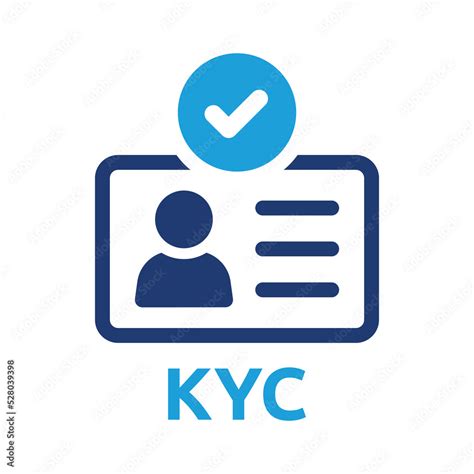 KYC Know Your Customer Vector Icon Design Profile Identity Symbol