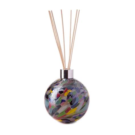 Amelia Art Glass Multi Coloured Sphere Reed Diffuser Rem01us Candle