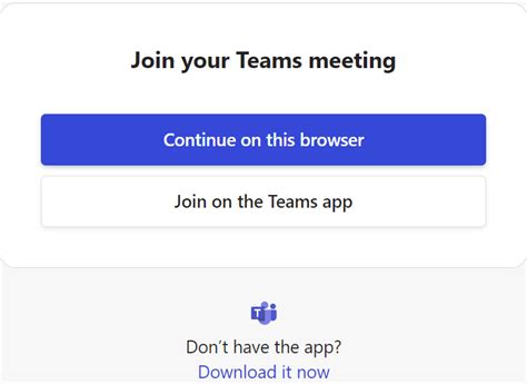 Joining Teams Meeting