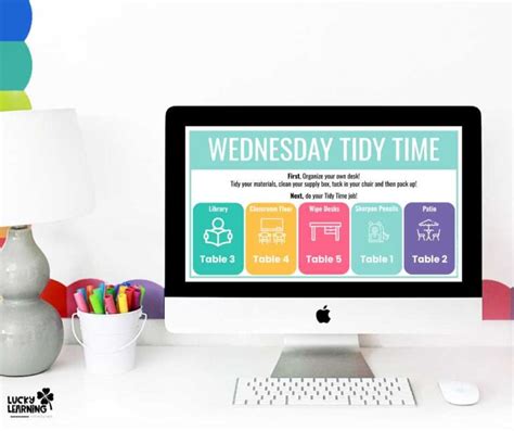 Classroom Tidy Time Jobs For Elementary Students Free Printable