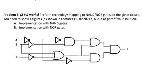 Solved Problem 3 2 X 5 Marks Perform Technology Mapping