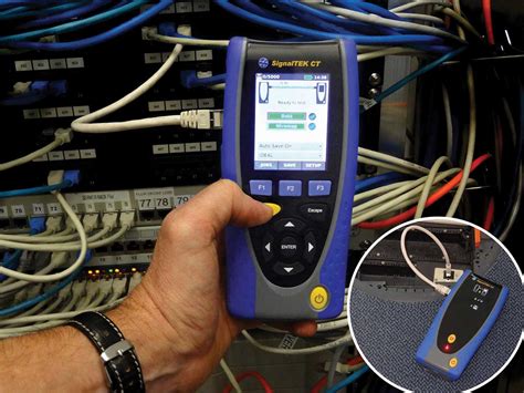 Data Cable Transmission Tester Signaltek Ct Streamlines Copper Cable Testing