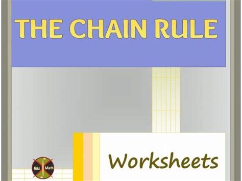 Derivatives The Chain Rule 2 Wksts 20 Problems Freebie
