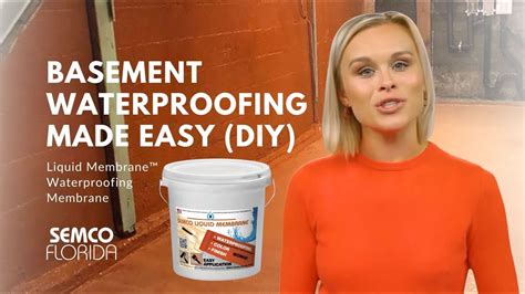 Basement Waterproofing Made Easy with SEMCO Liquid Membrane - YouTube
